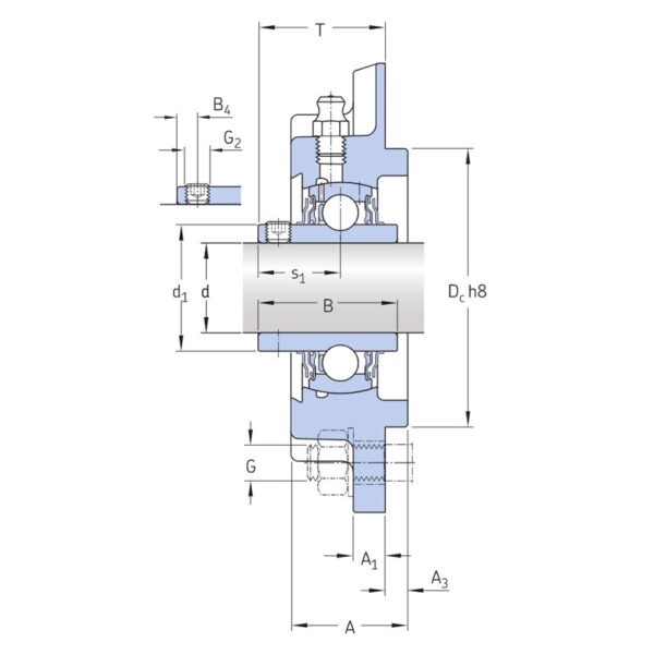UCFC 210 SKF Rundt Flenslager (50mm aksel) - Kulelager AS