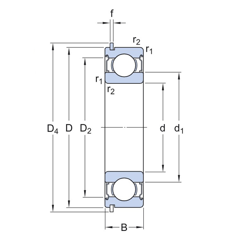 6205 ZZ SKF Kulelager med Låsering - Kulelager AS